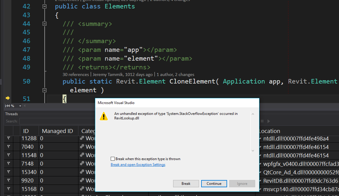 Solved Revitlookup Mirror Test Throws Stackoverflowexception Autodesk Community 